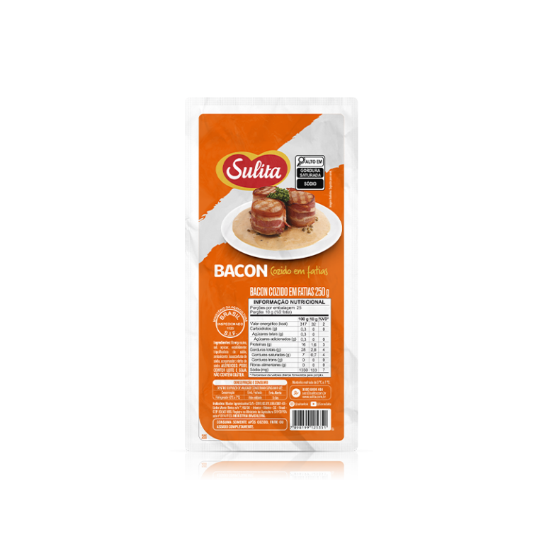 Bacon Fatiado 250g – Sulita